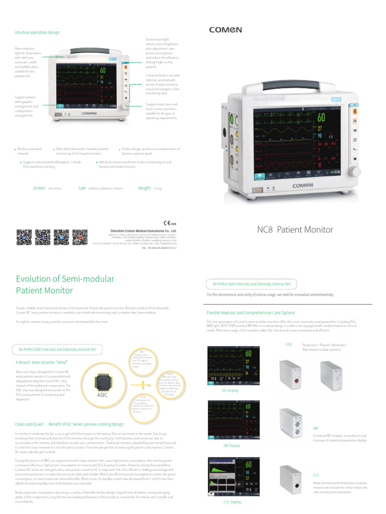 NC8 Patient Monitor Specifications | PDF | Integrated Circuit ...