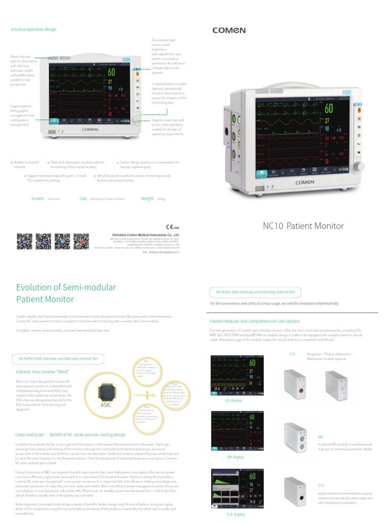 NC10 COMEN Patient Monitor V1.1 | PDF | Integrated Circuit | Computer Engineering