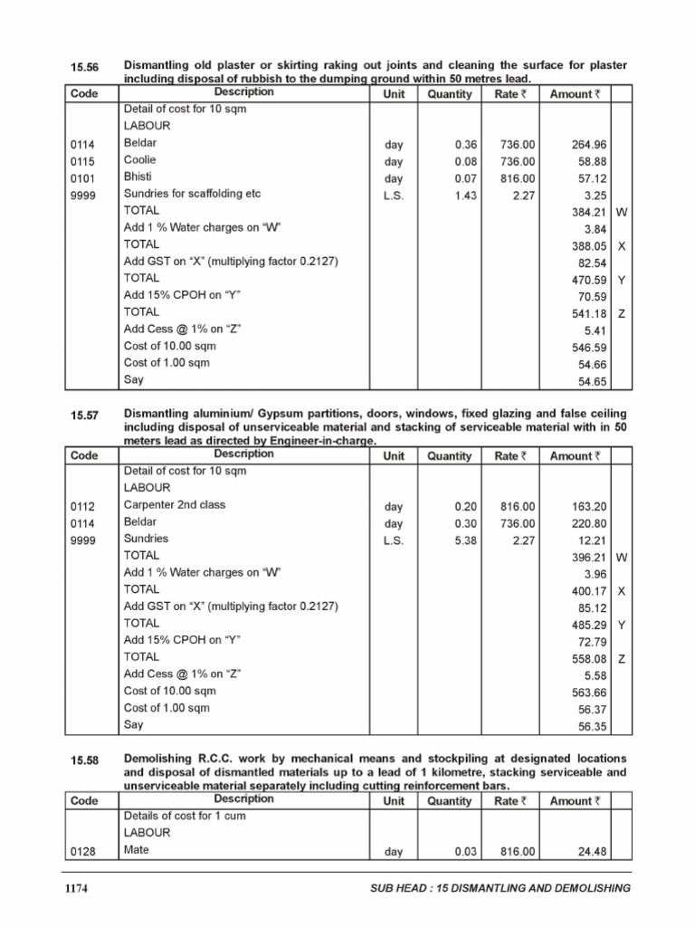Total 470.59 - Y: 0101 Bhisti Day 0.07) 816.00 57.12 | PDF | Brick