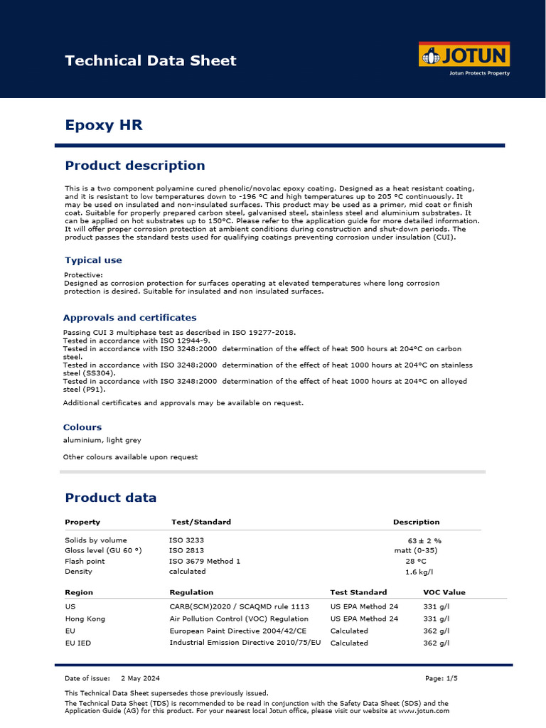 TDS 15052 Epoxy H | PDF | Epoxy | Abrasive