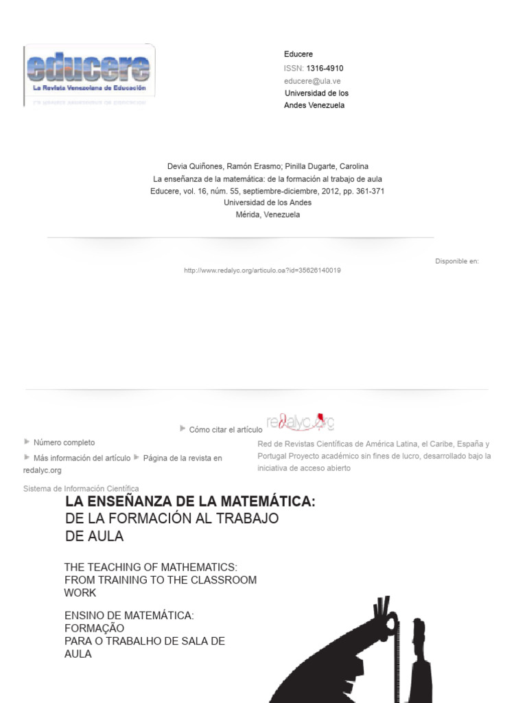 enseÃ±anza de la matemÃ¡tica | PDF | Enseñando | Maestros