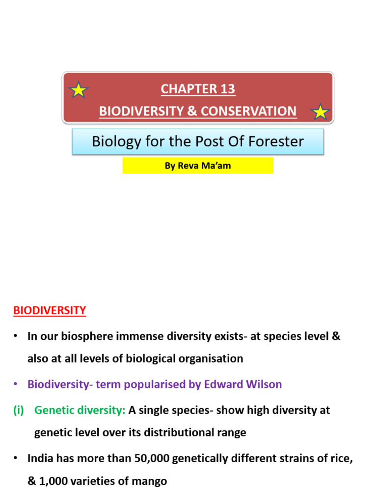 Biodiversity & Conservation Guide | PDF | Biodiversity | Conservation ...