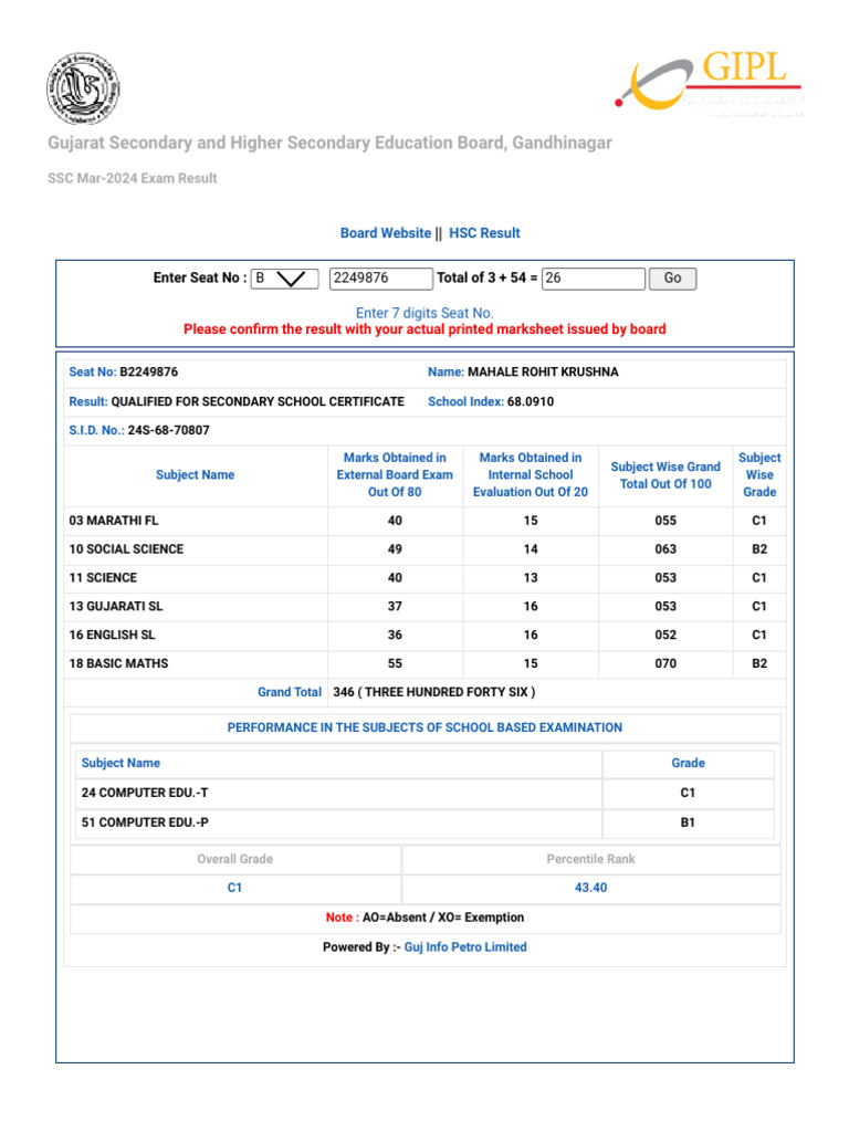 GS & HSEB SSC Mar-2024 Exam Results Powered by GIPL | PDF | Educational ...