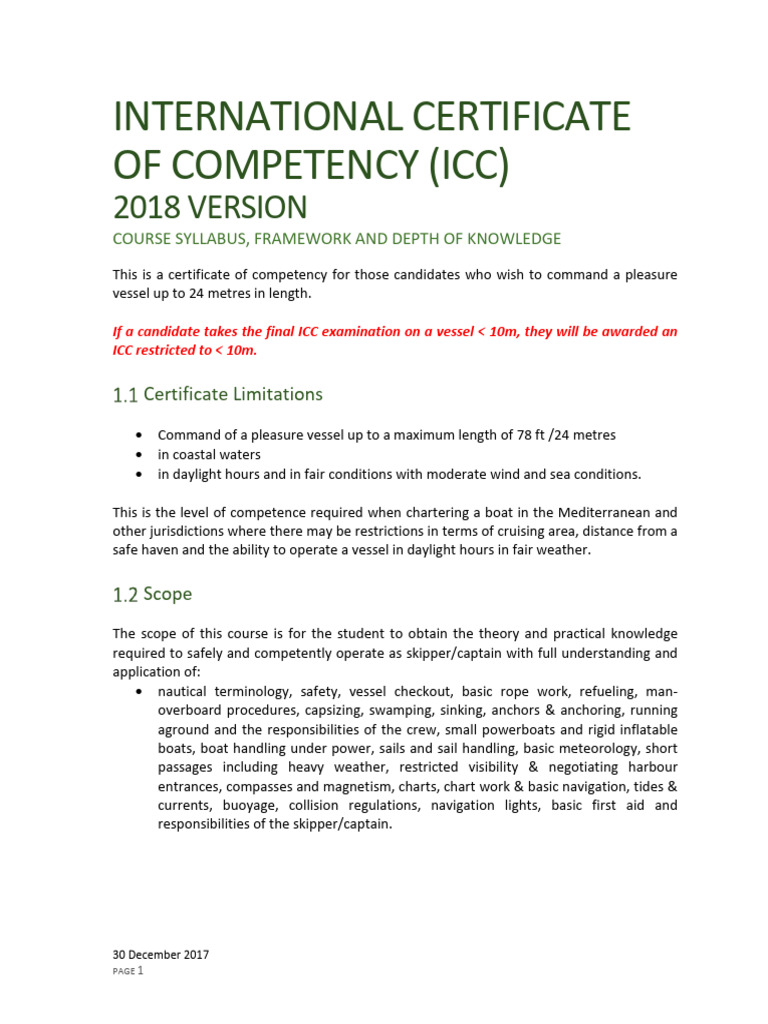 2018-icc-framework-syllabus | PDF | Qualifications | Vocational Education