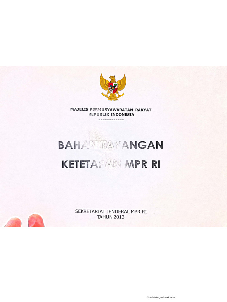 Bahan Tayang-tap Mpr | PDF