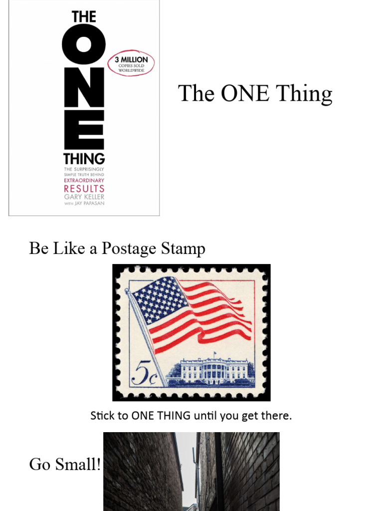 The ONE Thing Summary | PDF | Disciplines