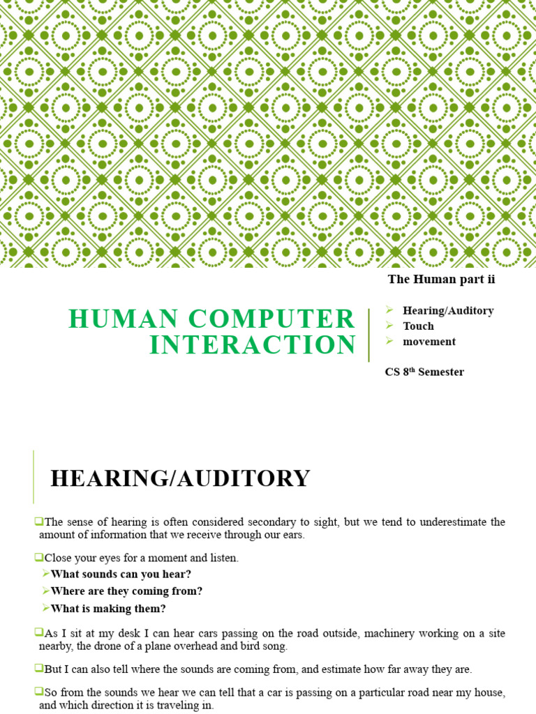 3-Human II 091331 | PDF | Ear | Auditory System