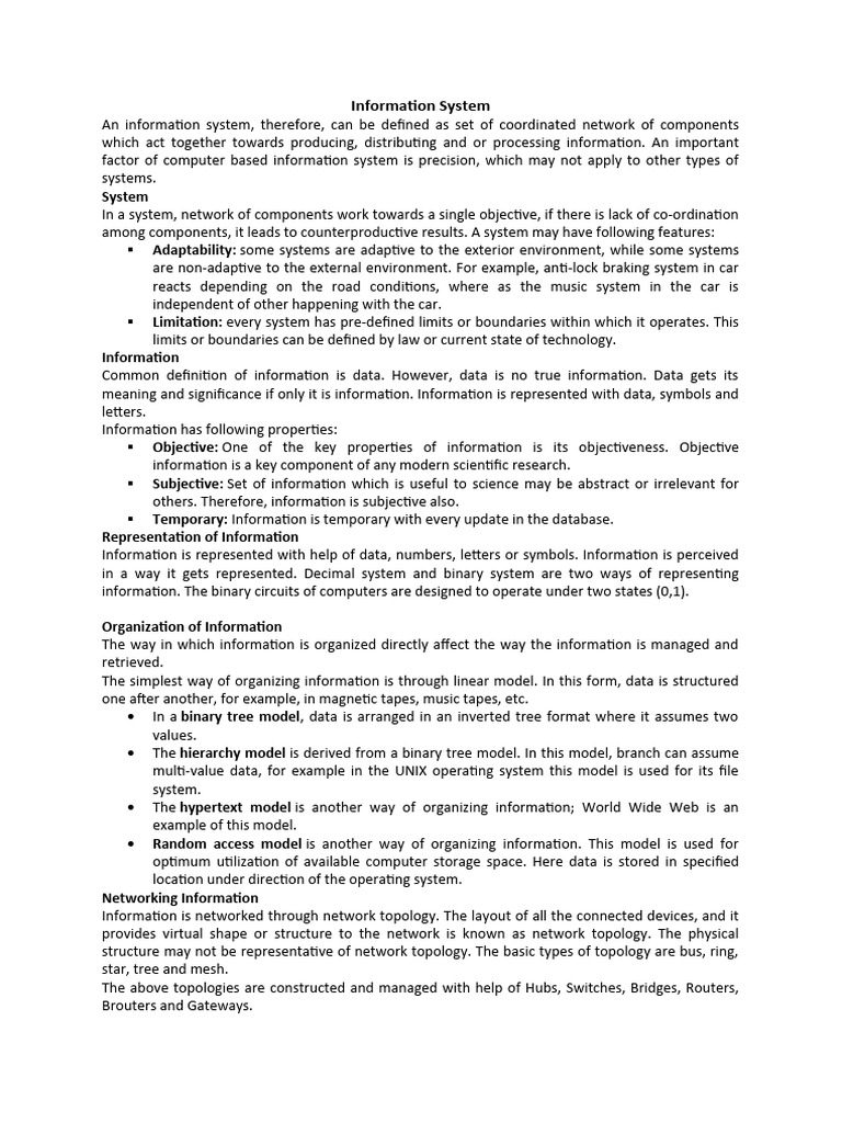 Information System | PDF | Mobile App | Cloud Computing