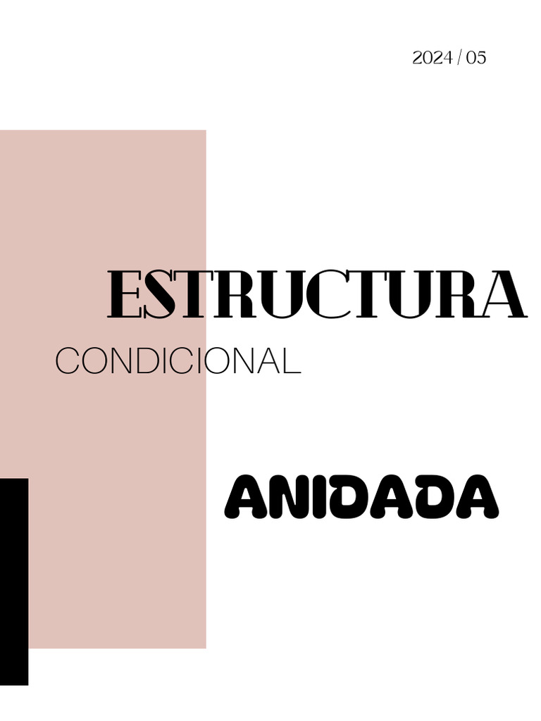 Estructura Condicional | PDF