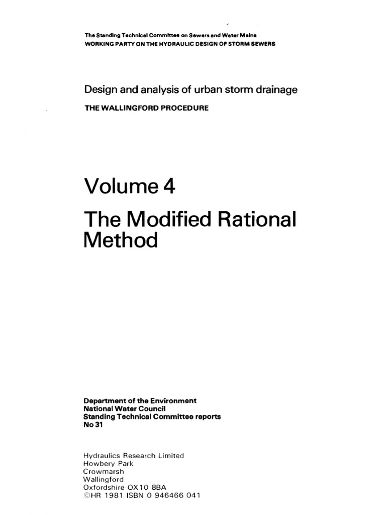 Modified Rational Method Guide | PDF | Discharge (Hydrology) | Drainage ...