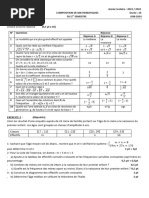 Composition Maths 4ème 2024-2025 | PDF
