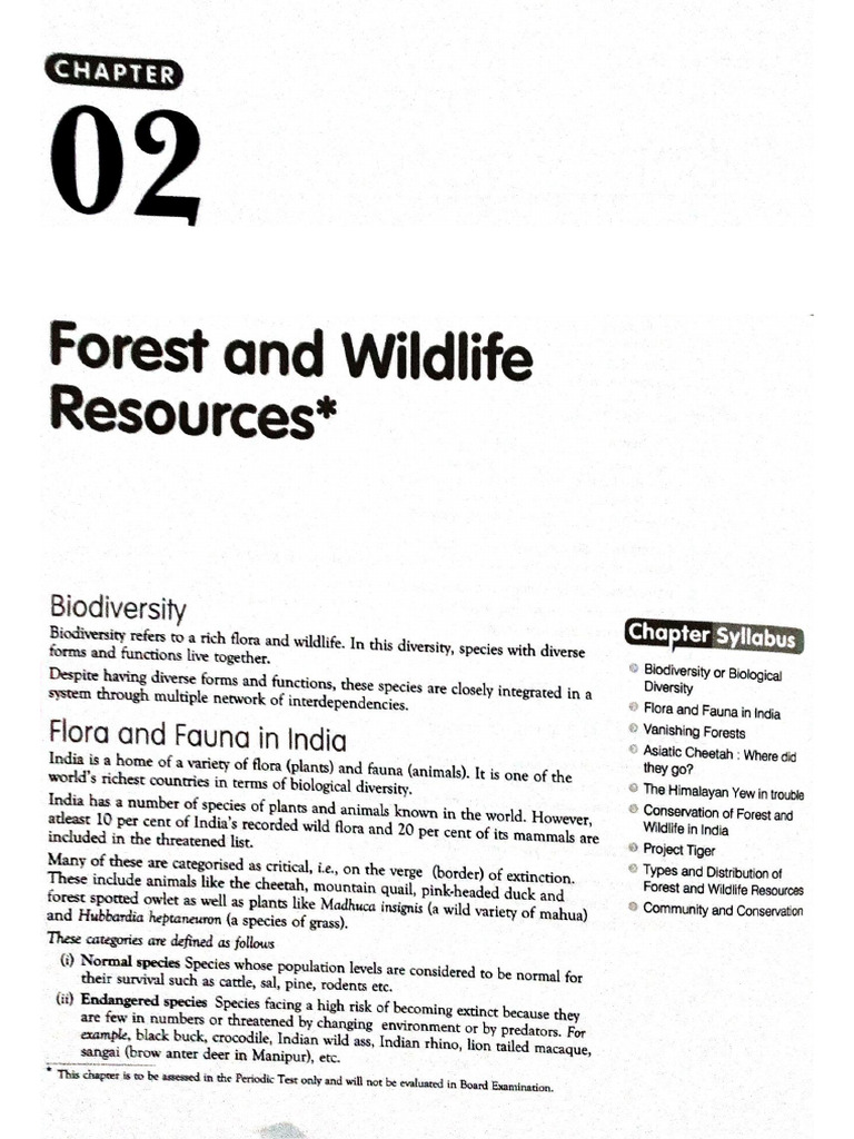 Forest and Wildlife Resource | PDF
