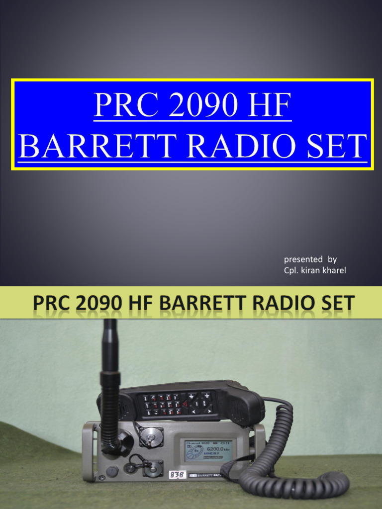 HF - 2090 - Barret - Radio - Set | PDF | Electricity | Power (Physics)
