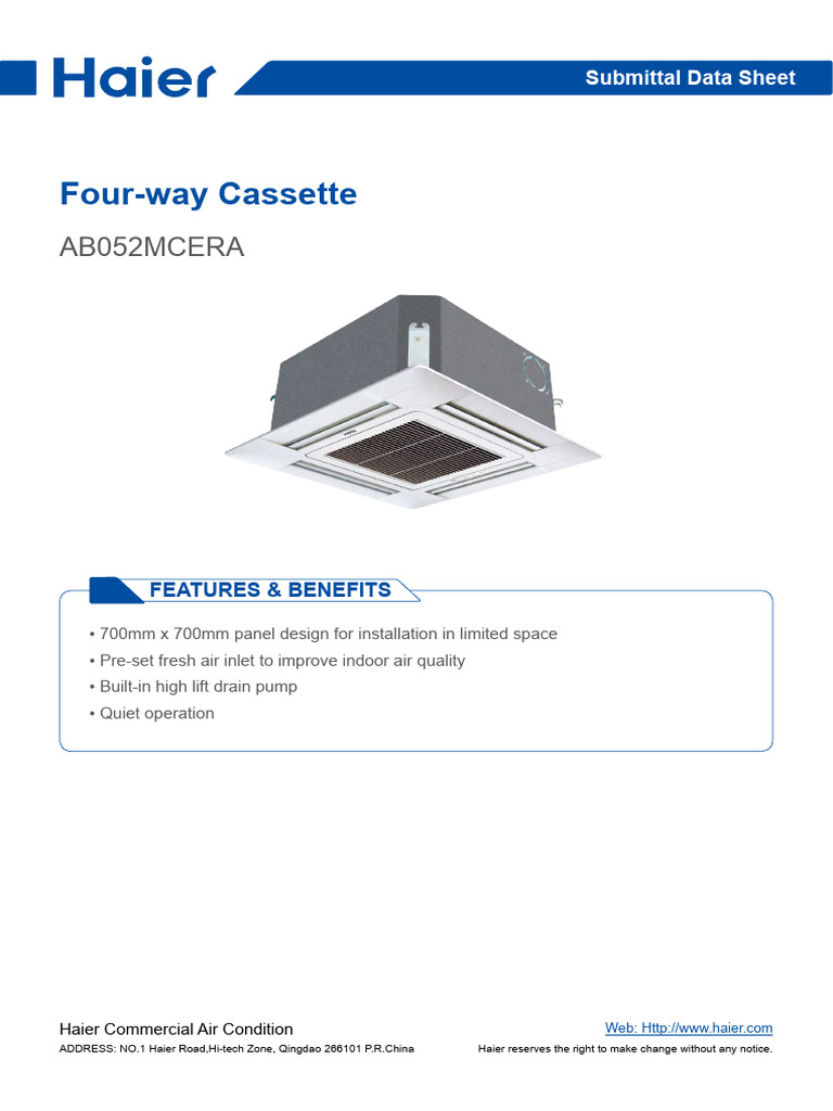 Haier | PDF | Air Conditioning | Decibel