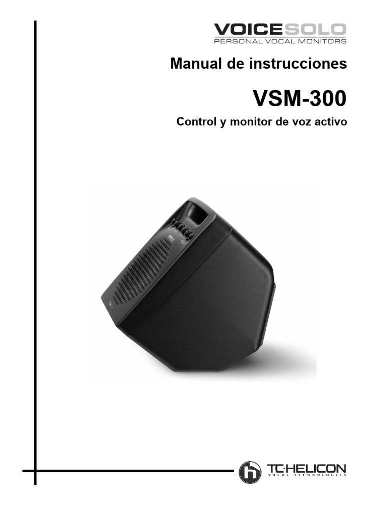 Instrucciones de Seguridad VSM-300 | PDF | Altoparlante | Micrófono