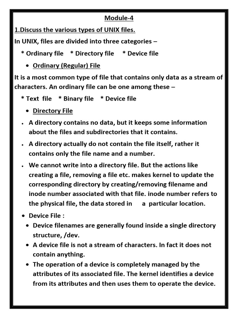 Module-4 Ho | PDF | Directory (Computing) | Computer File