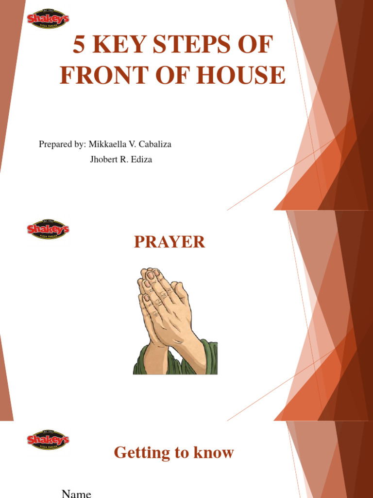 5 Key Steps of Front of House | PDF