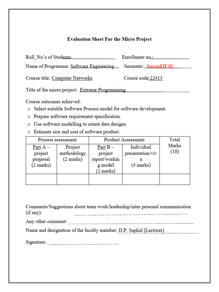 Micro-Project Report (SEN) 2020 | PDF | Agile Software Development ...