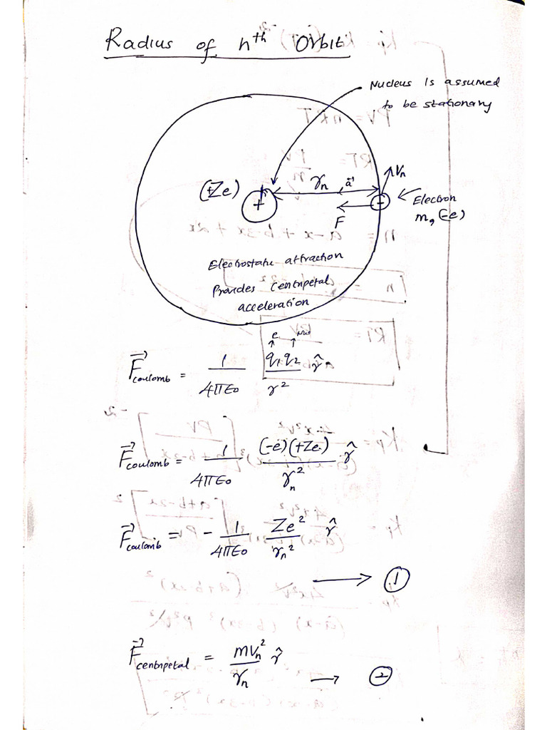 Radius Of Nth Orbit Pdf