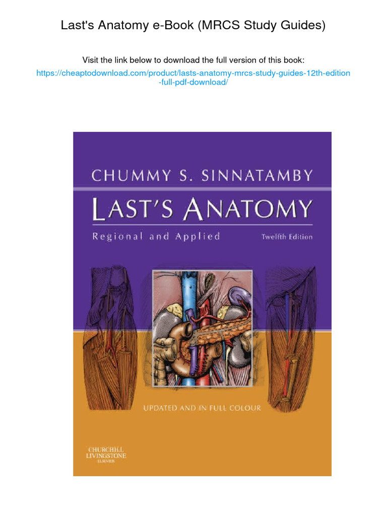 Last's Anatomy Ebook (MRCS Study Guides) - , 978-0702033957 | PDF ...