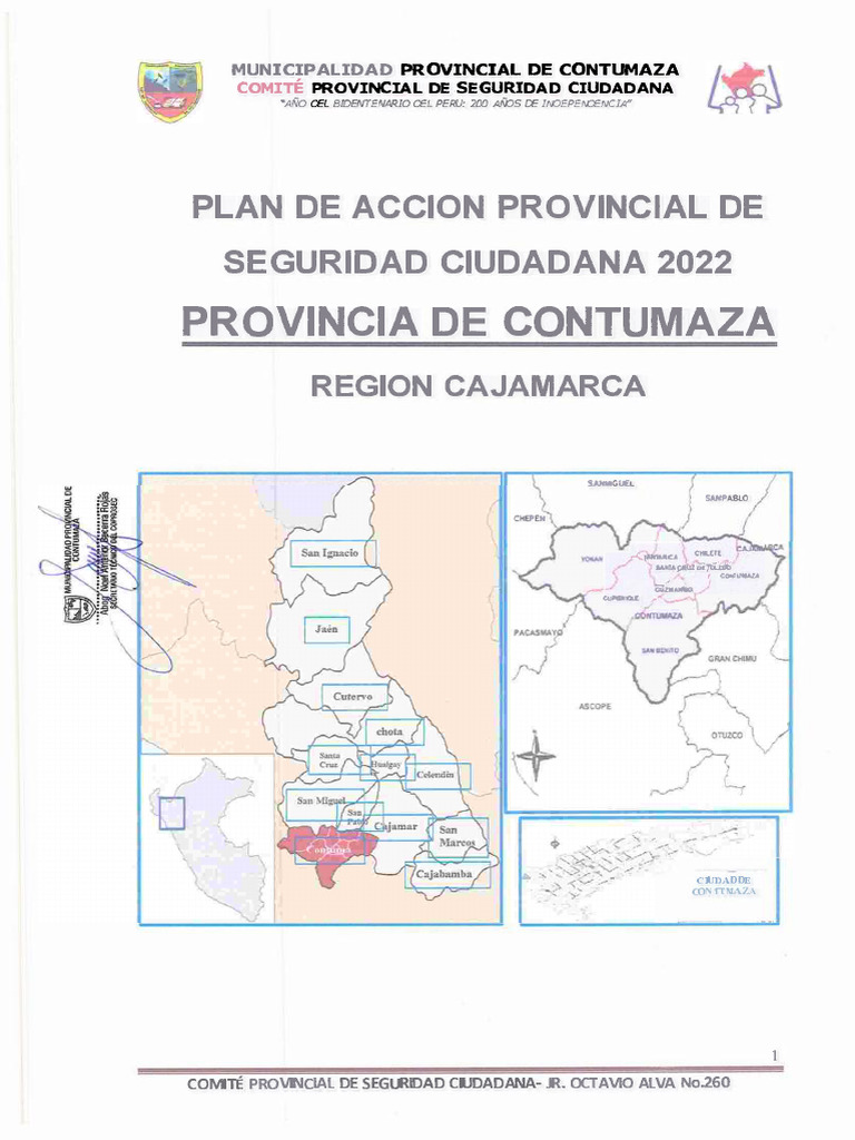 Papsc Provincia de Contumaza | PDF | Perú | Policía