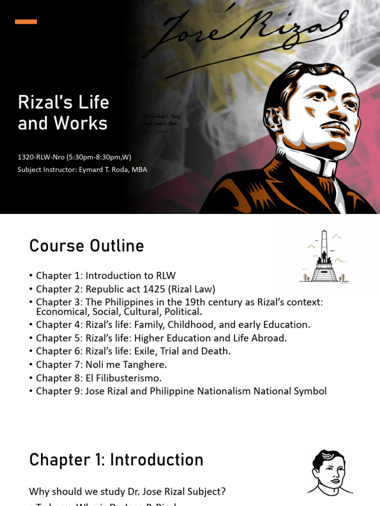 Rizal's Life and Works (Chapter 1-2) | PDF | Philippines