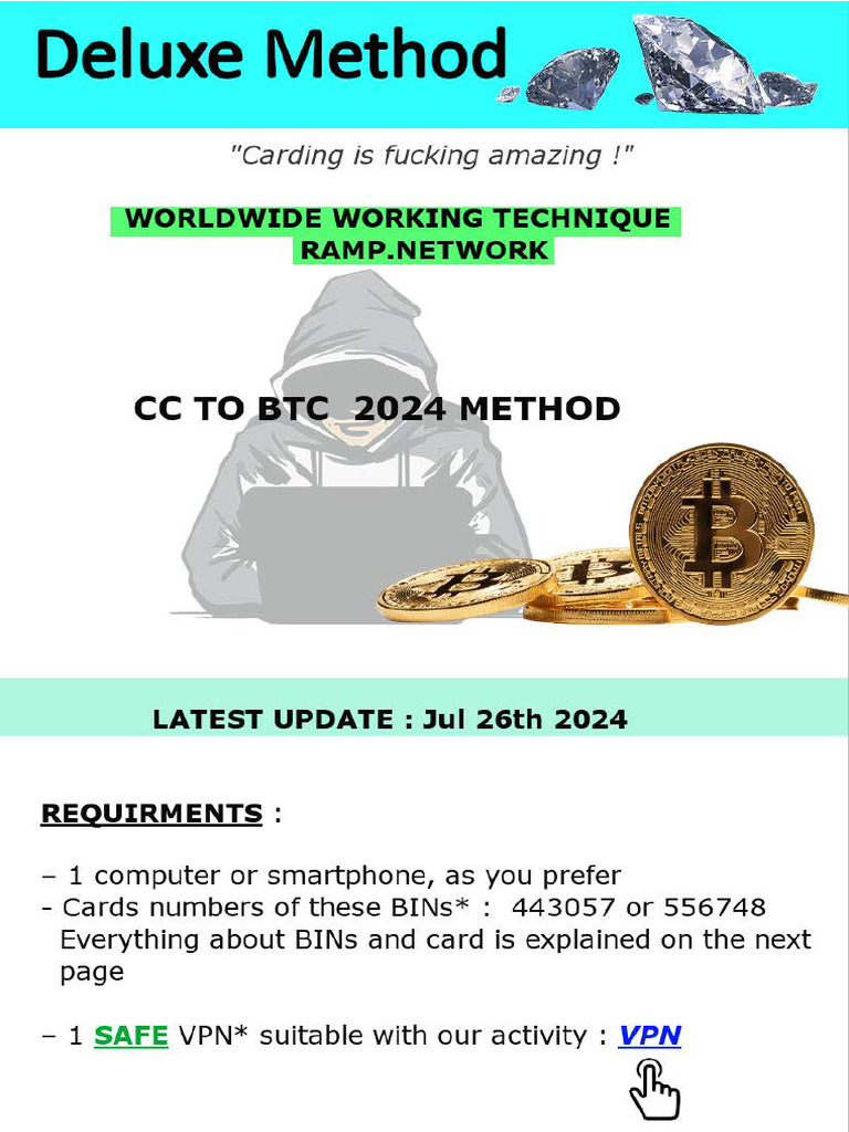 Carding Method CC To BTC 2024 | PDF
