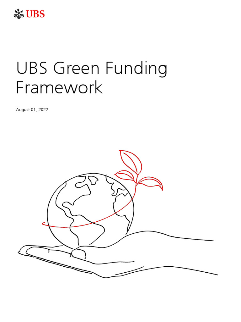 UBS Green Funding Framework Overview | PDF | Ubs | Sustainability
