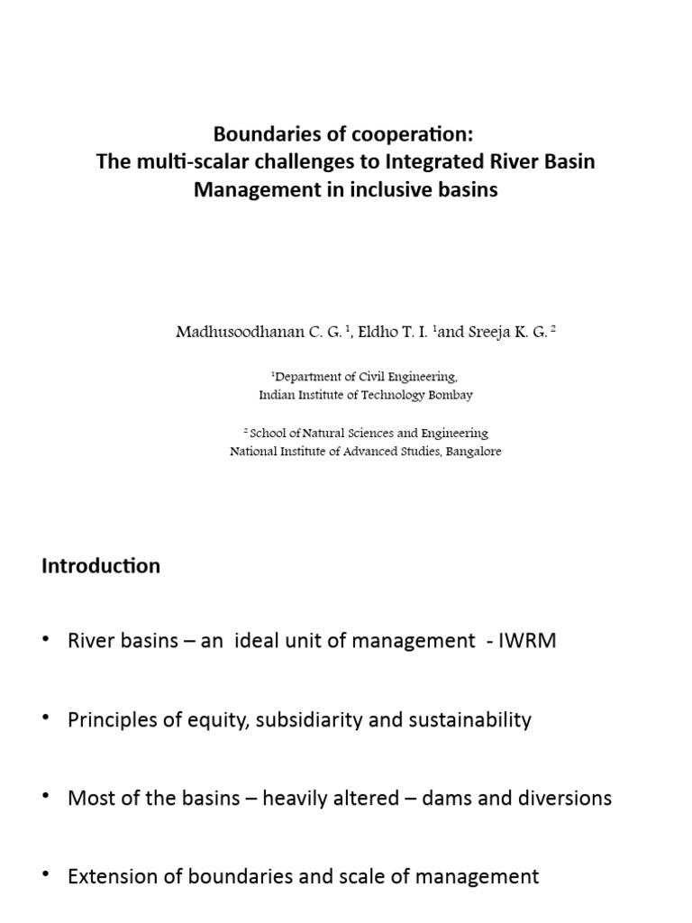 Boundaries of Cooperation | PDF | Water Resources | Water Management