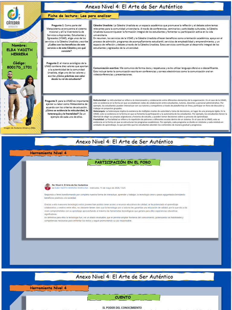 Anexo 4 - Nivel 4 Ficha de Lectura Elba Yadith Herrera | PDF | Aprendizaje | Cognición