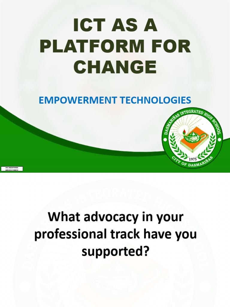 3.2 ICT As A Platform For Social Change Role of Social Media | PDF | Social Media | Popular ...