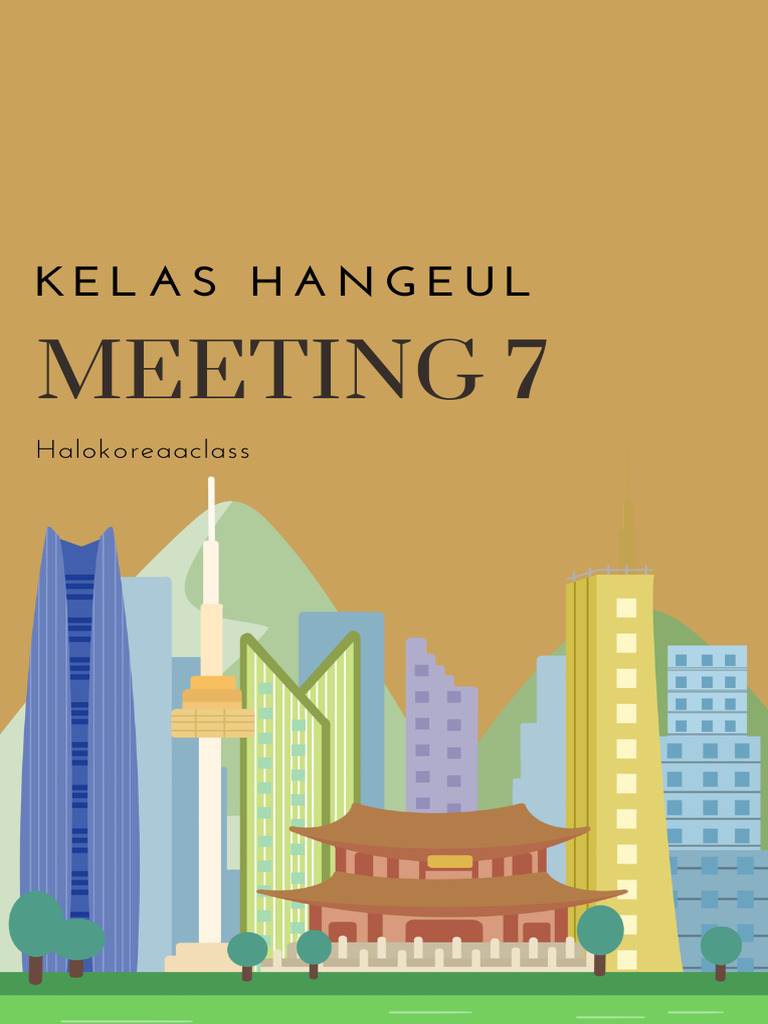 Hangeul - Meeting 7 | PDF