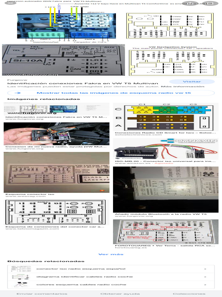 Esquema Radio VW t5 - Buscar Con Google | PDF | Volkswagen | Conector eléctrico