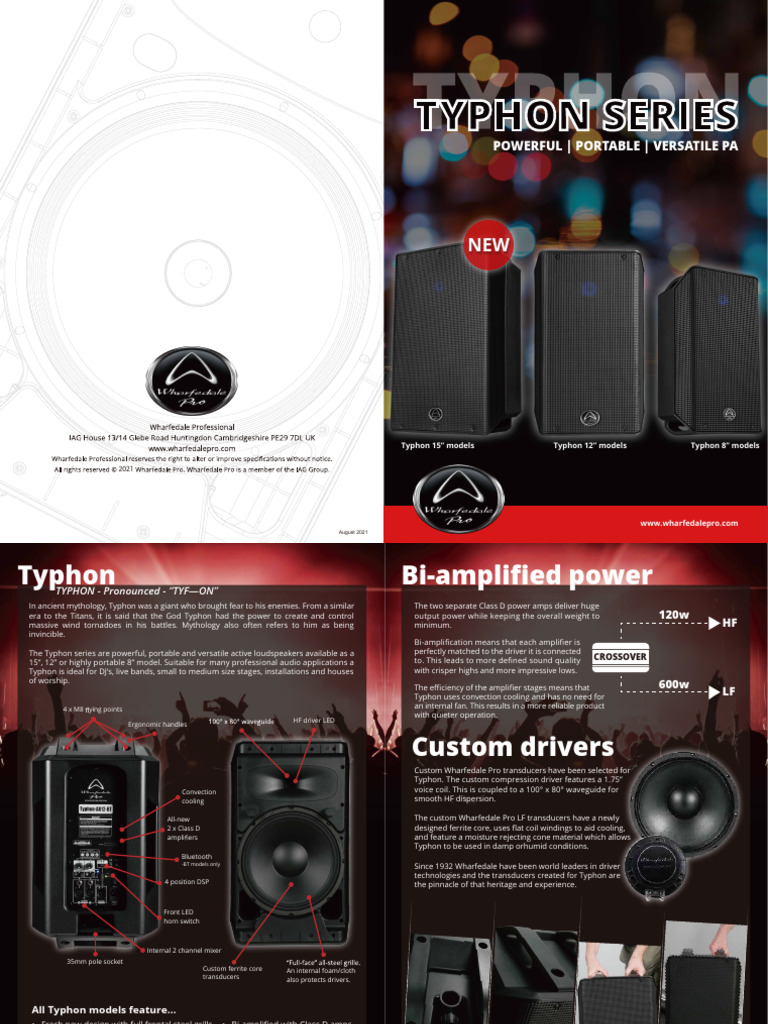 Typhon Brochure 20210826 | PDF | Power Supply | Microphone