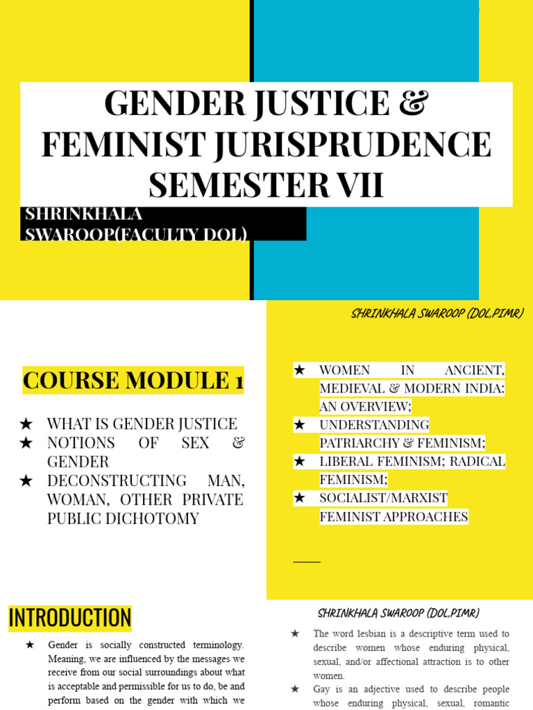 GJFJ (M-1) | PDF | Gender | Gender Studies