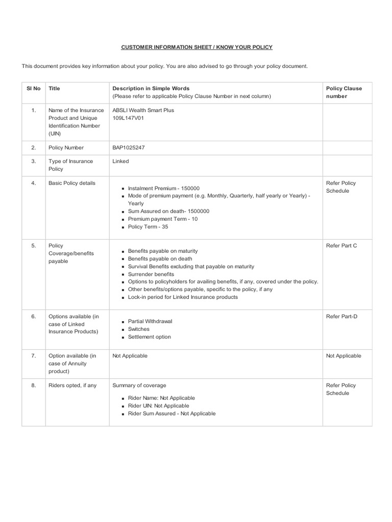 CISF Form | PDF | Insurance | Business Law