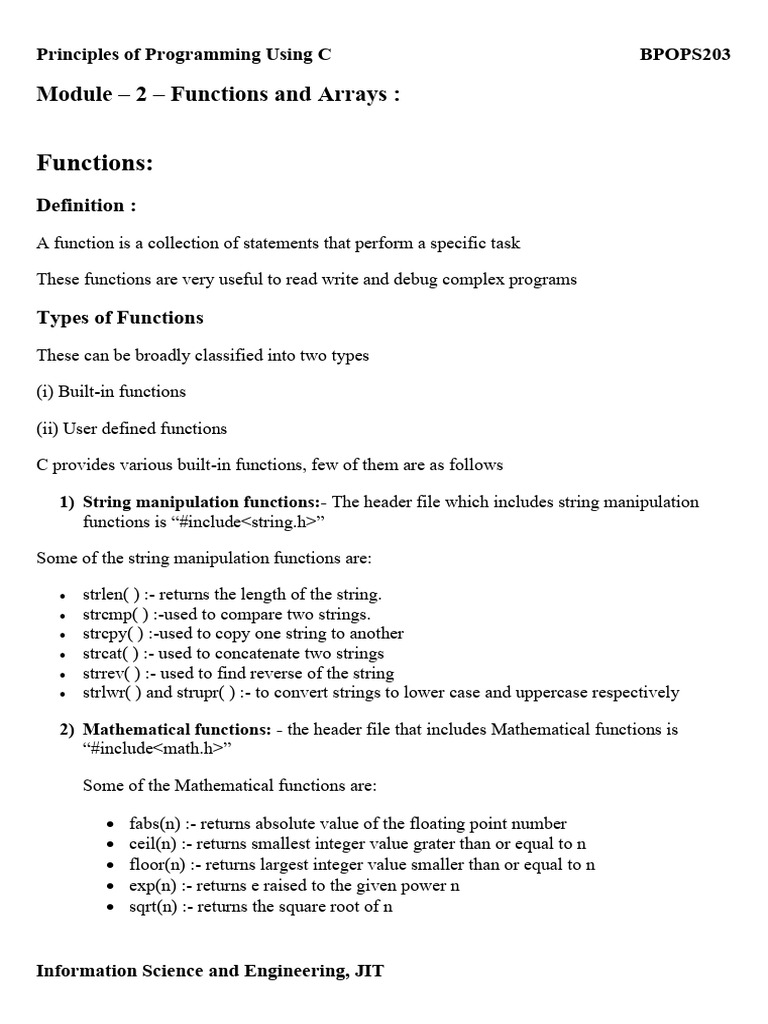 Pop Module 3 Pdf Parameter Computer Programming Variable 4431