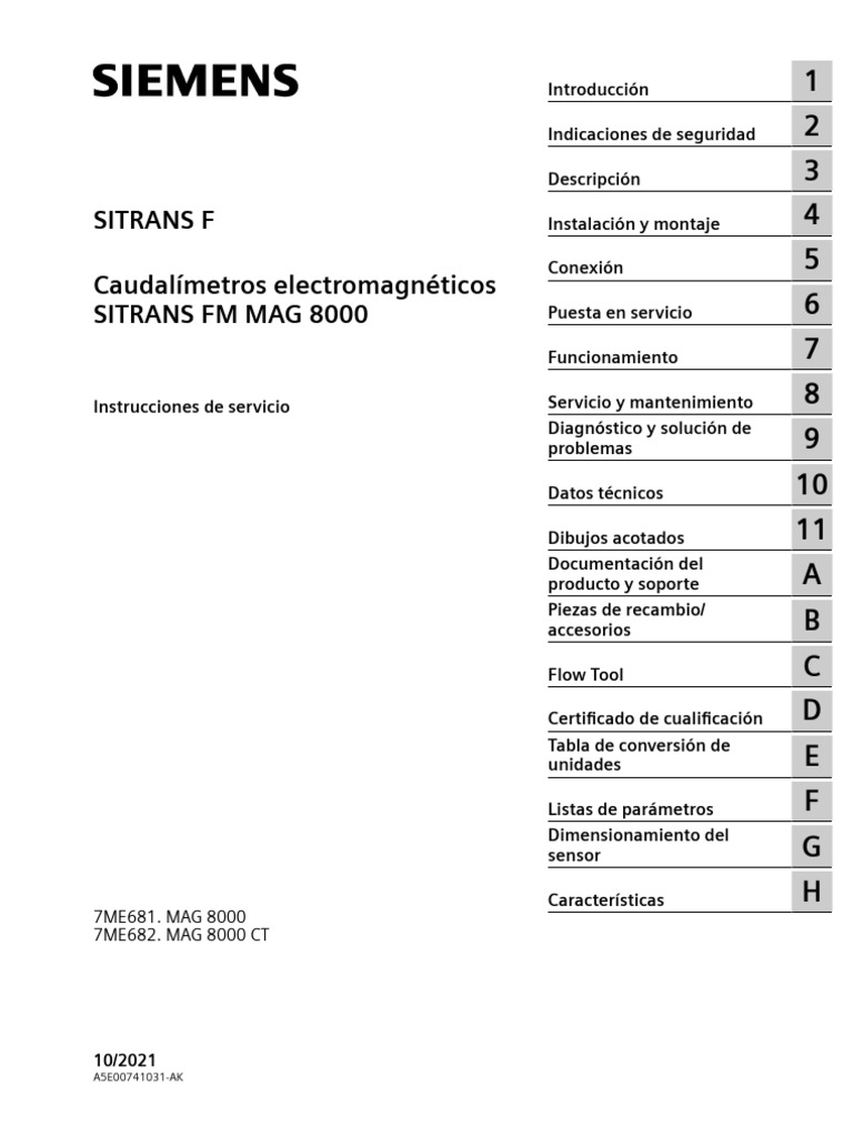 A5E00741031es MAG 8000 OI es-ES | PDF | Medición de flujo | Software