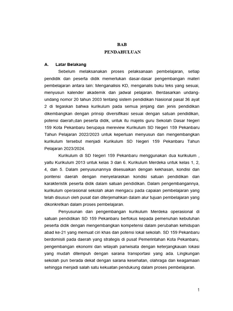 Isi KTSP Tp. 2023-2024 Fix | PDF