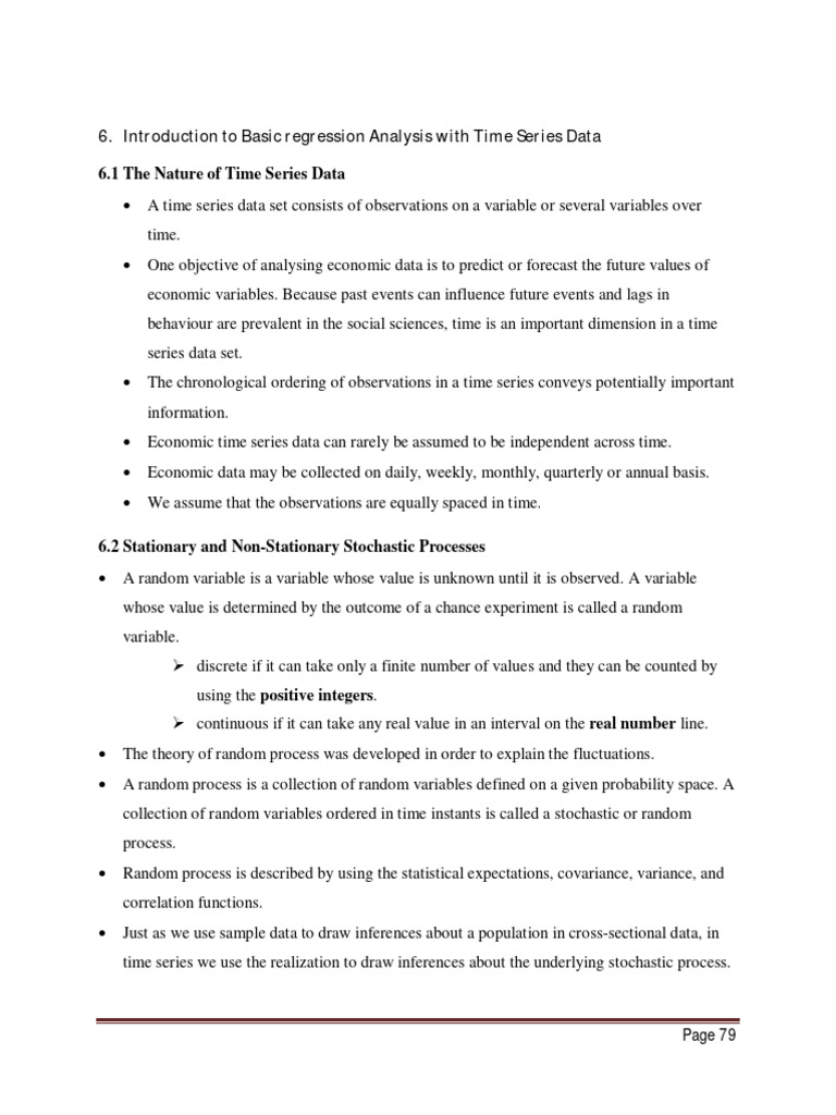 Econometrics For Finance Ch6 | PDF | Stationary Process | Vector Autoregression