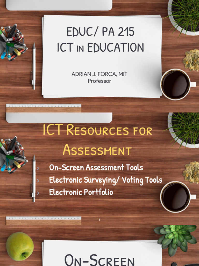 LESSON 4 - ICT Resources For Assessment | PDF | Educational Technology | Computing