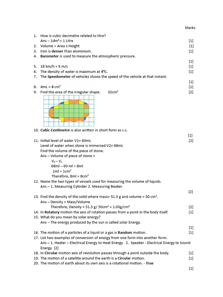 Physics Pratical Questions. | PDF | Volume | Reflection (Physics)