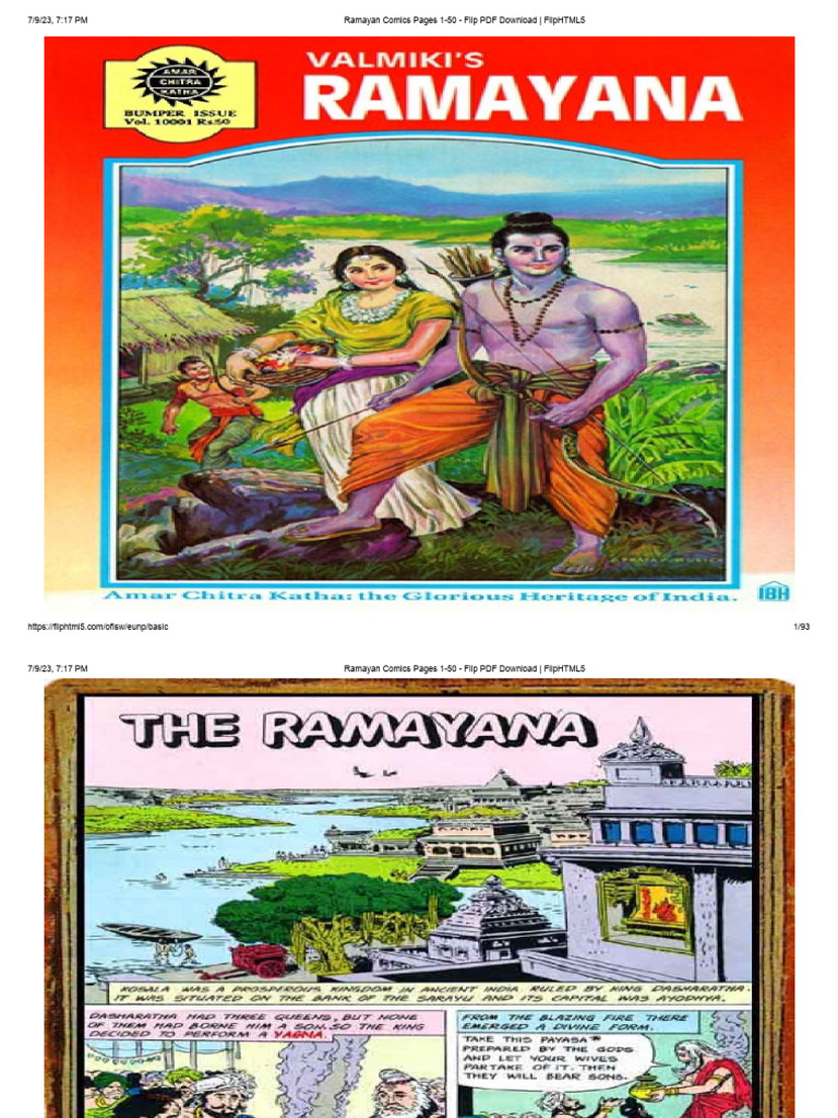 Ramayan Comics Pages 1-50 - Flip PDF Download - FlipHTML5!1!11 | PDF