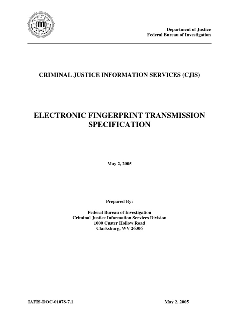 Efts 71 | PDF | Identity Document | Fingerprint