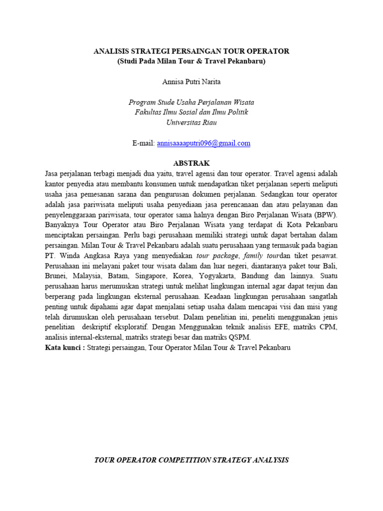 Jurnal Annisa Putri Narita | PDF | Karier & Perkembangan