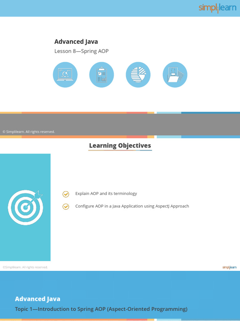 Lesson 8 - Spring AOP | PDF | Method (Computer Programming) | Spring Framework