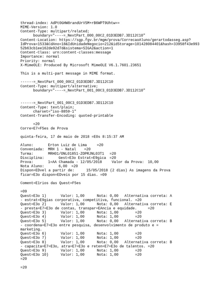 Gestão - Erton - Maio - 18 | PDF | Internet Protocols | Communications Protocols