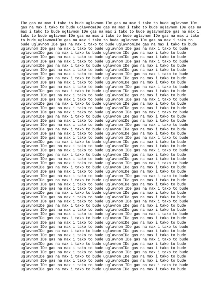 Ide Gas Namaxc Drugi Deo | PDF