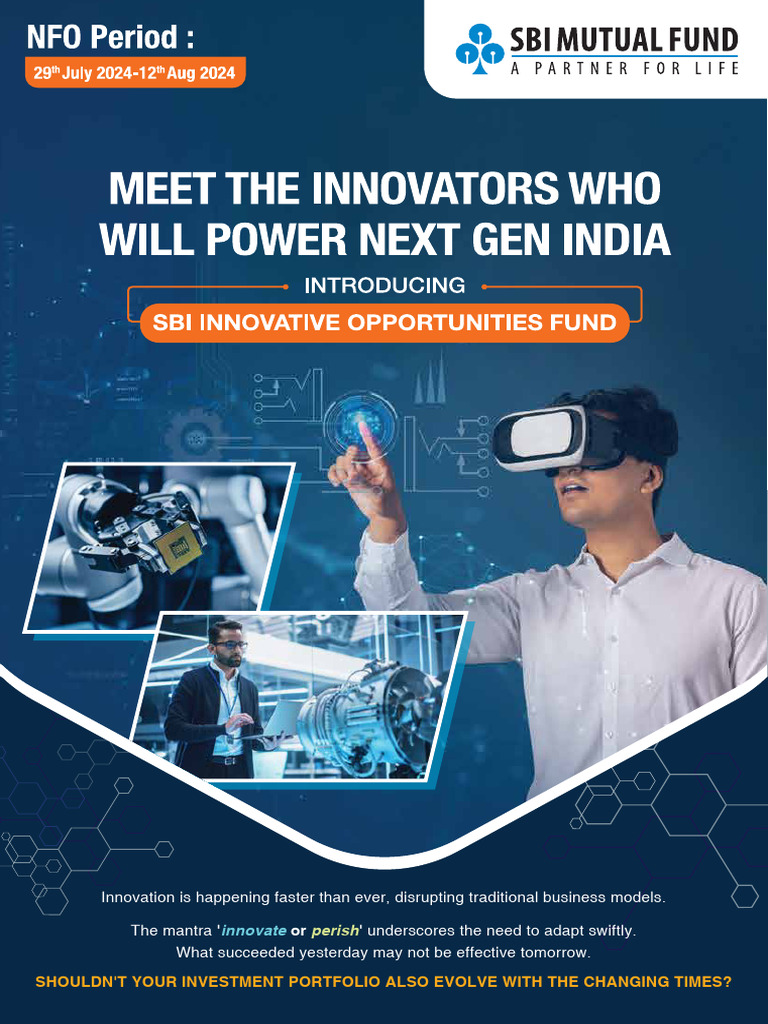 SBI Innovative Opportunities Fund - Leaflet | PDF | Innovation | Investing
