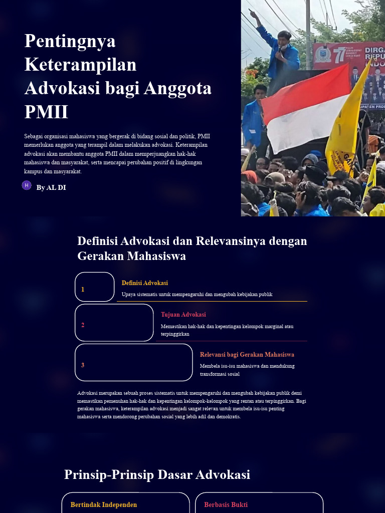 Pentingnya Keterampilan Advokasi Bagi Anggota PMII | PDF